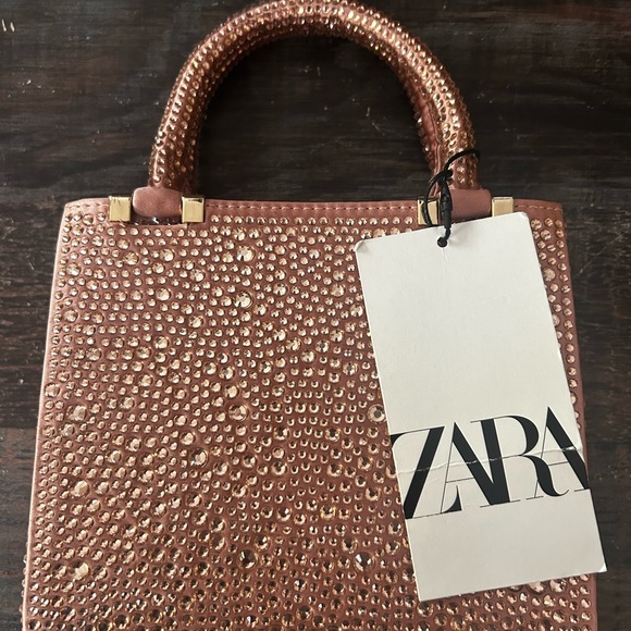 Zara | Bags | Zara Tan Tote Bag With Elegant Textured Design | Poshmark